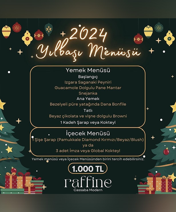 Raffine Eskişehir Yılbaşı Programı 2024 | Eskişehir Yılbaşı